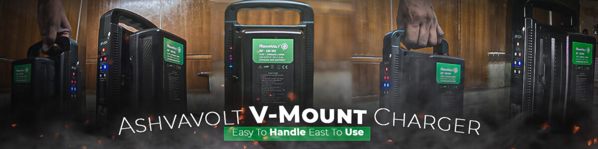 AshvaVolt V-Mount/ BP-2CH Dual Channel V-Mount / V Lock Battery Charger ...