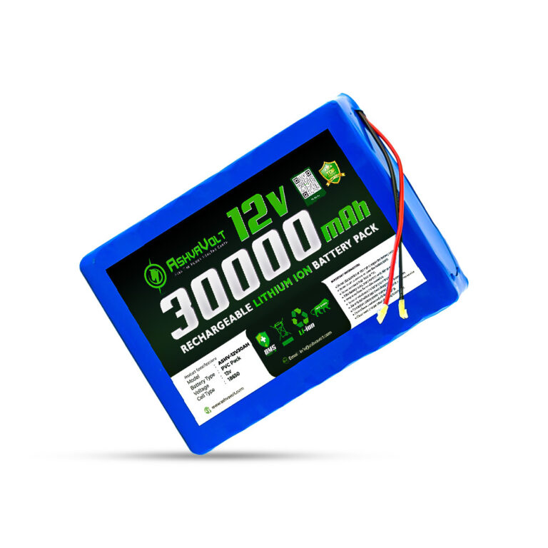 AshvaVolt® 12v 40AH Lithium-Ion Rechargeable Battery Pack For Electric ...