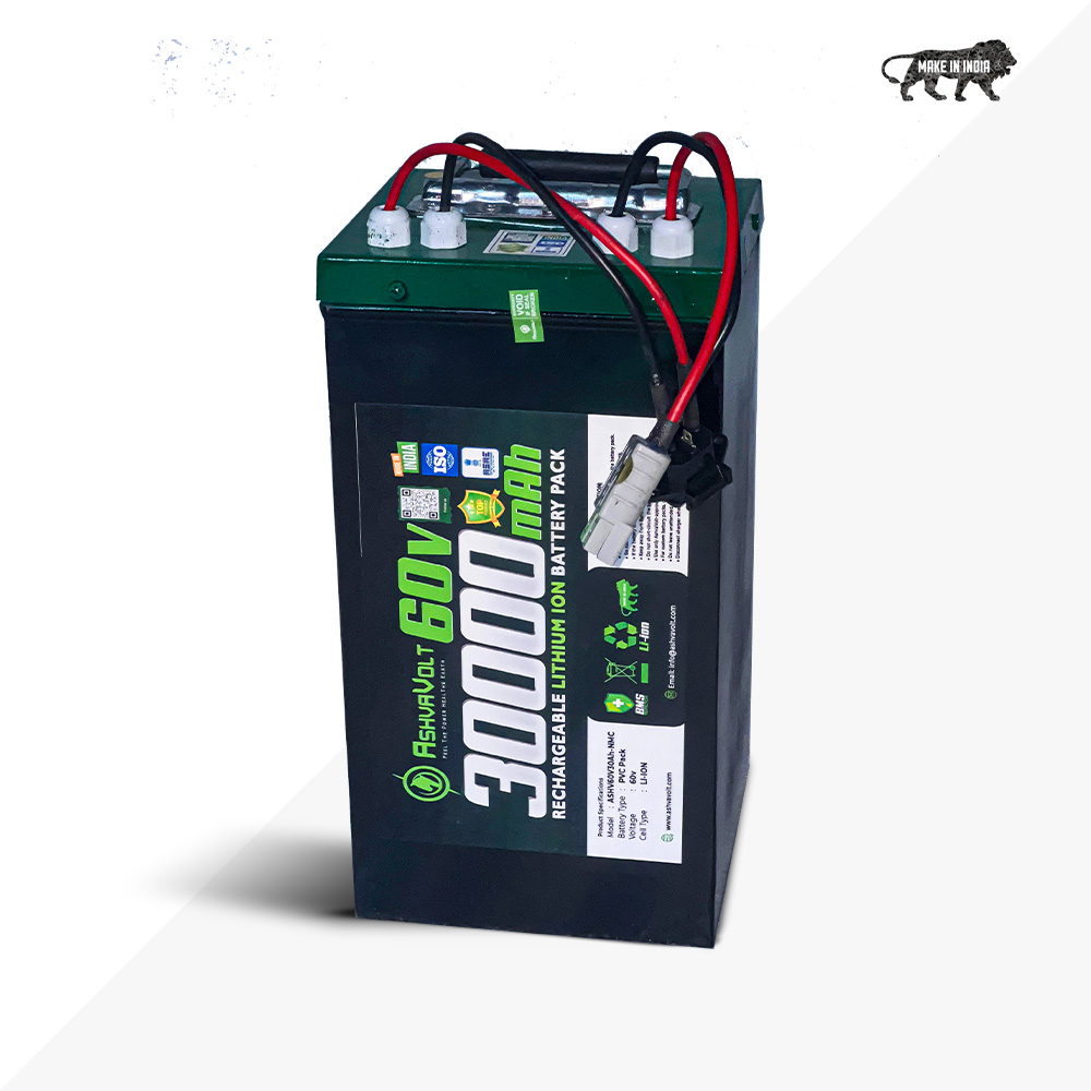 AshvaVolt® 72volt 30Ah Lithium Ion Rechargeable Battery Pack With BMS ...