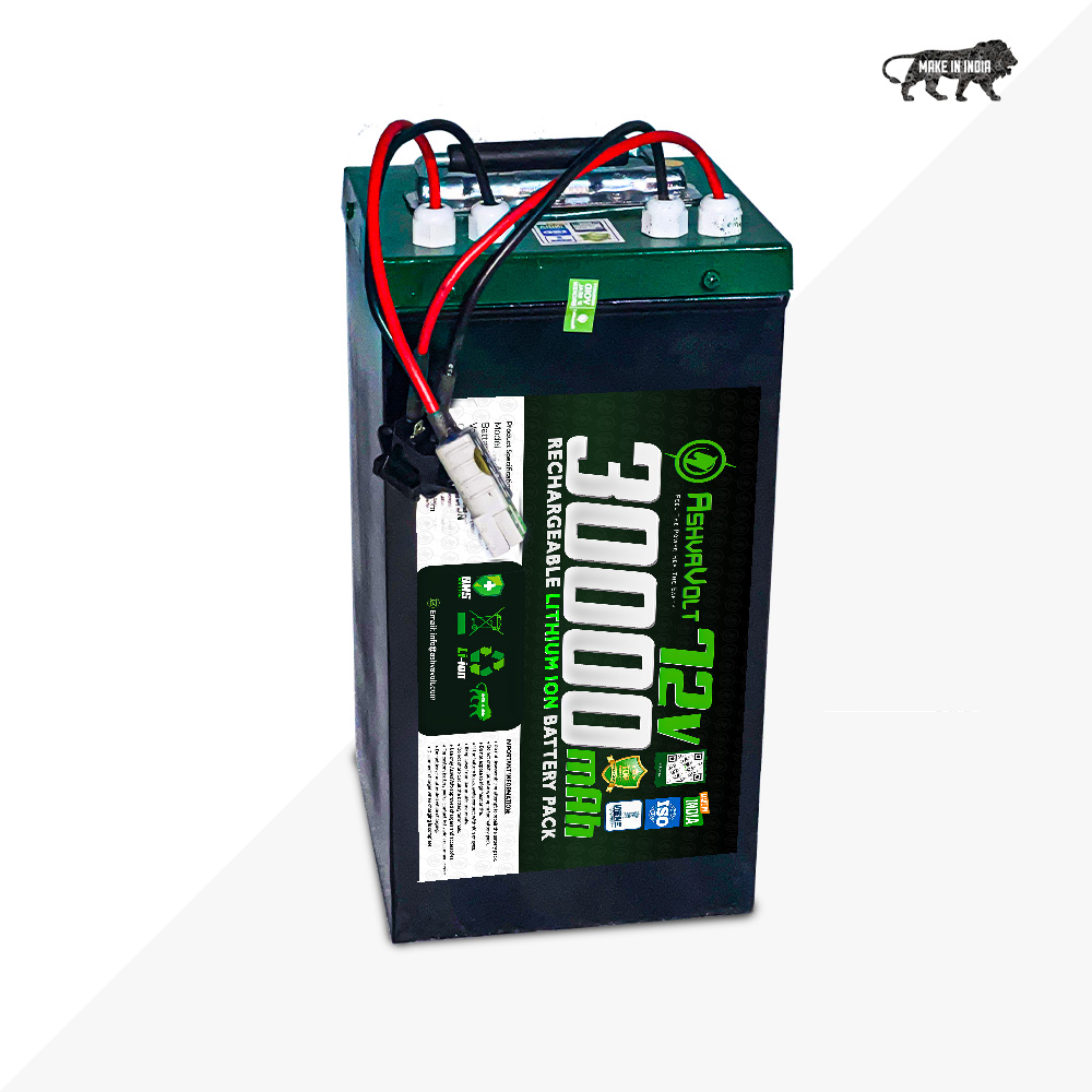 AshvaVolt® 60volt 30Ah Lithium Ion Rechargeable Battery Pack With ...